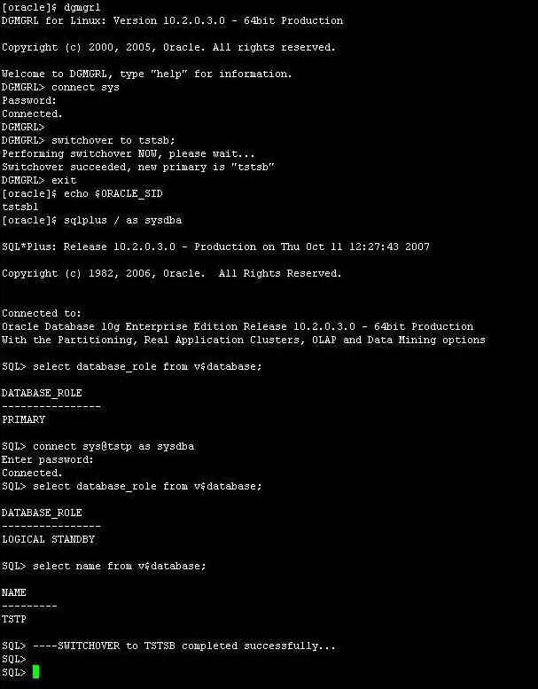 Configuring Oracle 10g Rac Standby For Rac Primary On Linux With